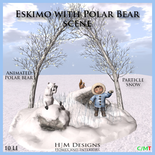 Second Life Marketplace - Eskimo with Polar Bear scene